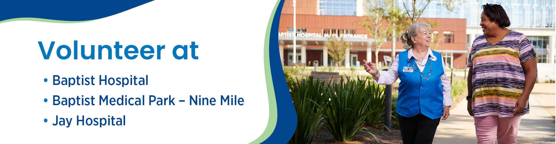 Volunteering at Baptist Hospital and Baptist Medical Park - Nine Mile ...